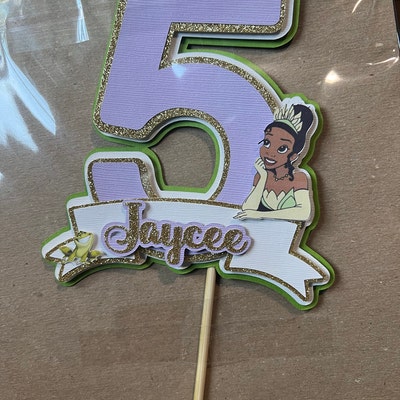Princess and Tiana Inspired Cake Topper, Princess and the Frog Cake ...