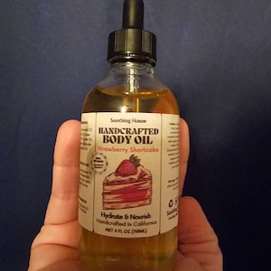 Handcrafted Warm Vanilla Bean Multi-use Body Oil for Smooth and Silky ...