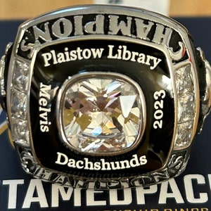 Custom Text and Color Championship Ring Football, Baseball, Basketball ...