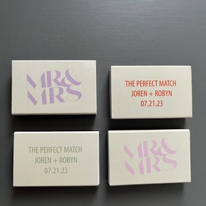 Set of Matchboxes LOGO Matches / Personalized Matches - Etsy
