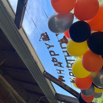 Construction Balloon Garland Kit, DIY Balloon Garland, Dump Truck ...