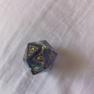 D20 Engraved White Howlite Gemstone D20 Dice Dungeons and | Etsy