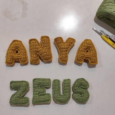Crochet Uppercase Letters Pattern Soft Plush Letters Crochet Alphabet ...