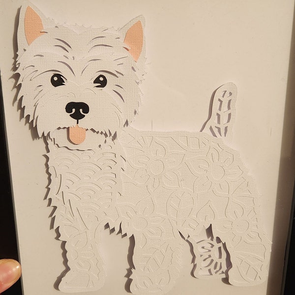 Westie SVG | Layered West Highland Terrier Cutting File - Etsy