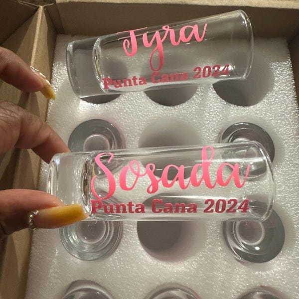 Personalized Shot Glasses, Custom Shot Glasses, Bridal Party Shot ...