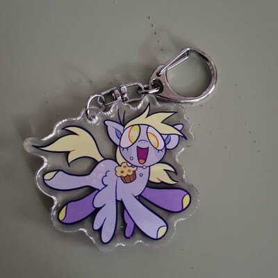 Derpy Hooves My Little Pony Double Sided Epoxy Acrylic Charm & Glitter ...