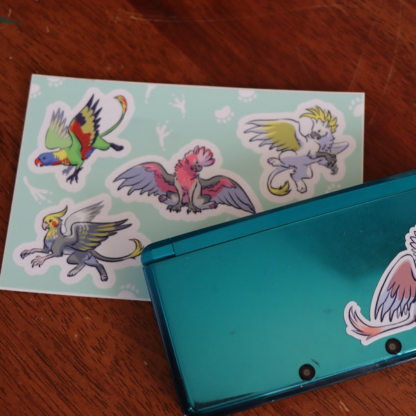 Australian Parrot Griffin Sticker Sheets - Etsy