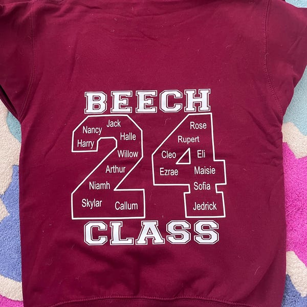 Personalised School Leavers Hoodies 2025, Primary School Leavers, Year ...