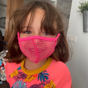 MESH MASKS Cotton-lined or Unlined Face Mask Double Layer | Etsy