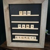 Table Top Sign Style Scrabble Letter Board Message Board Quote Board ...
