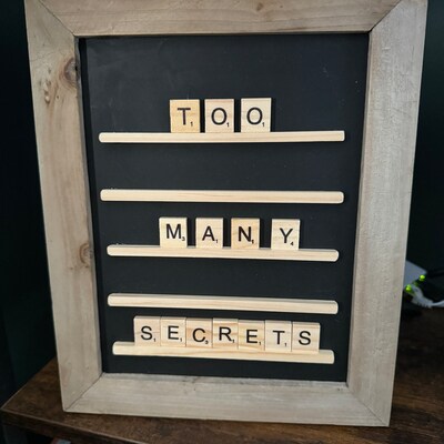 Table Top Sign Style Scrabble Letter Board Message Board Quote Board ...
