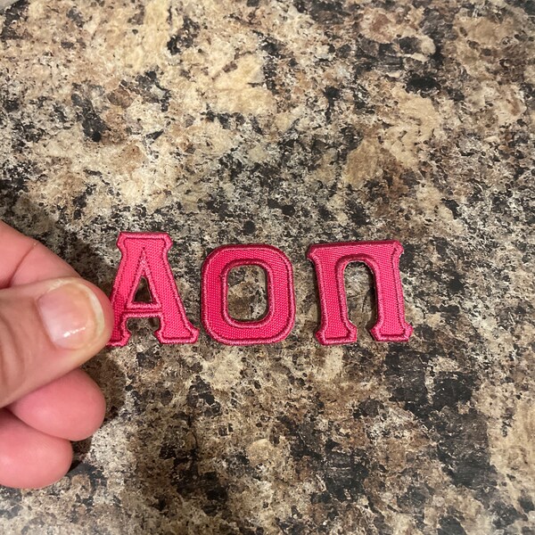 3 Inches Instant Iron on Greek Alphabet (with White Outline) - Etsy