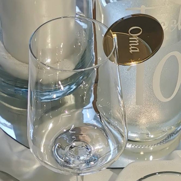 Acrylic Wedding Name Place Tags, Disc Name Tags, Mirror Acrylic Name ...