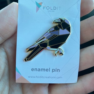 Bluejay Enamel Pin,enamel Pins,blue Jay Pin,bluejay,origami Bird,bird ...