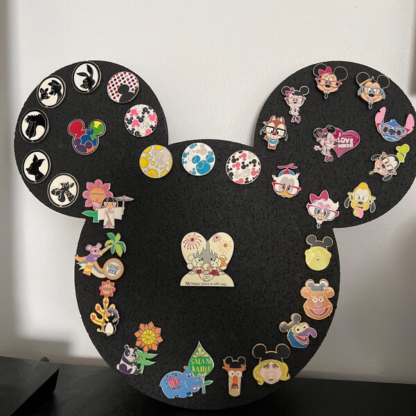 Mickey Mouse Cork Boards. Mickey Pin Display. Disney Pin Board, Mickey ...