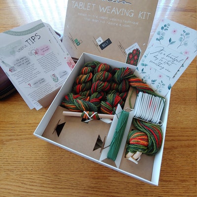Tablet Weaving Kit, DIY Craft Kit Intermediate, Complete Kit for ...