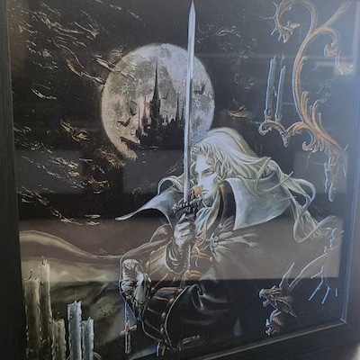 Final Fantasy IV title & Characters 3D Shadow Box for Gamers Handmade ...