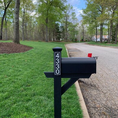Post Numbers, Post Plaque, Post Address Sign, Mailbox Post Numbers ...