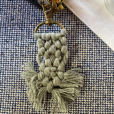 Macramé Keychains Small NEW COLORS Mini Macrame Keychains - Etsy
