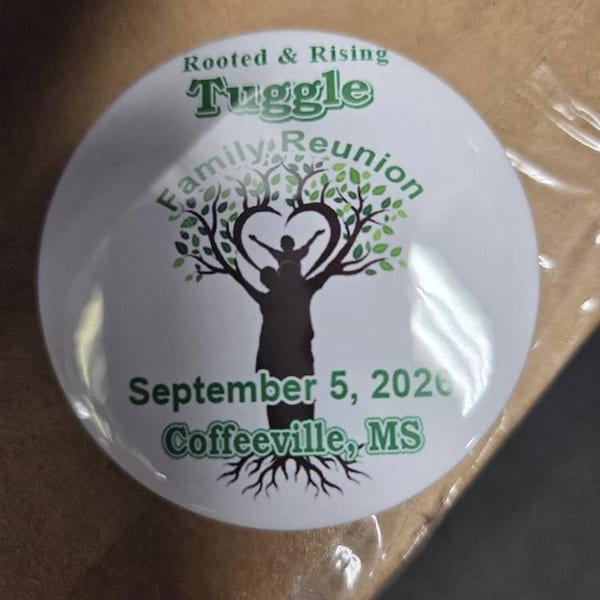 40 Family Reunion Personalized Custom 2 Inch Pin Back Button Set ...