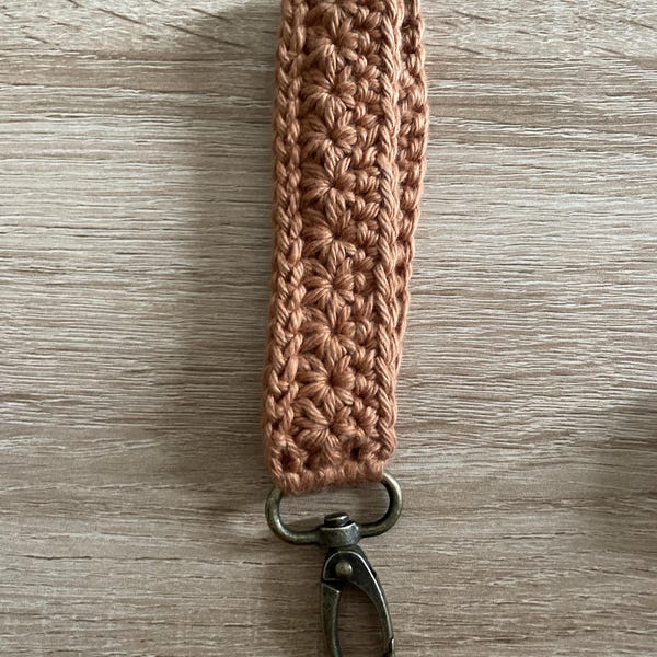 Crochet Key Fob, Artsy Arthurs, Wristlet Key Fob, Boho Key Fob, Crochet ...