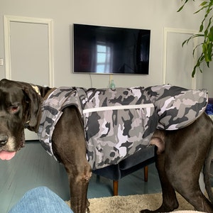 Great Dane Extra Warm Winter Dog Coat Dog Jacket With Underbelly ...
