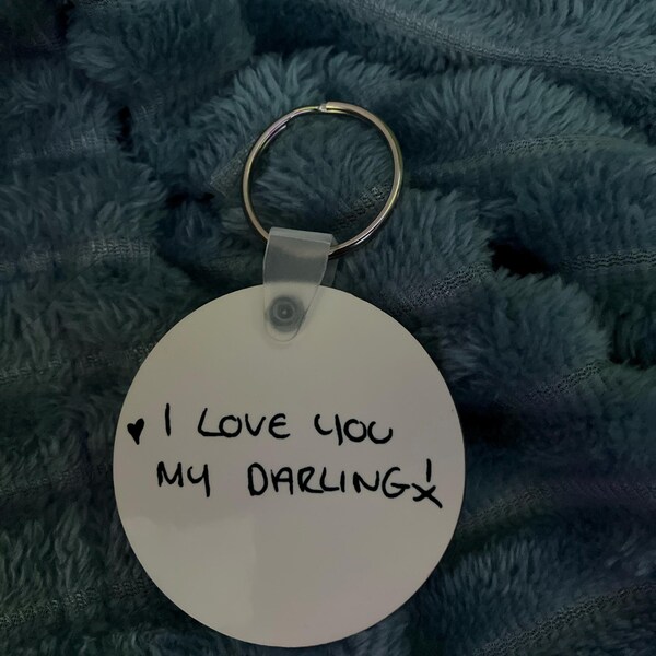 Double Sided Custom Text Calendar House Keyring, Calendar, First Home ...