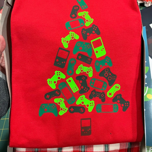 Christmas Tree Gamer Svg, Game Controller Assemble Tree Svg, X-mas Tree ...