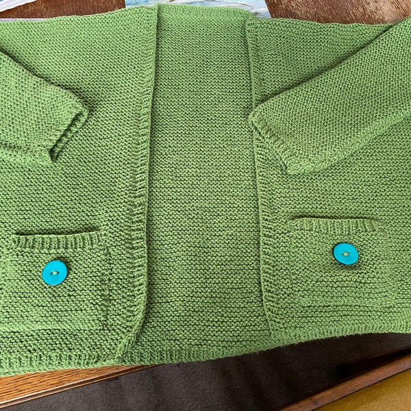 The Midtown Cardigan Knit Pattern - Etsy