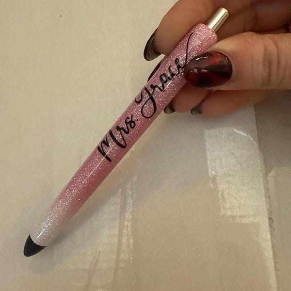 PASTEL Glitter Pens, Pink Orange Yellow Green Blue Purple Rainbow to ...
