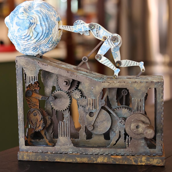 DIGITAL FILE - Sisyphus Automata - Kinetic Sculpture - Laser Cutter ...