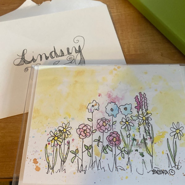 Shamrocks, St. Patrick's Day, Shamrock Blossoms Note Cards, Watercolor ...