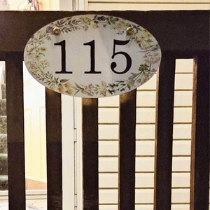 Victorian 1-line Address Sign, Custom Shaped Address Plaque ...