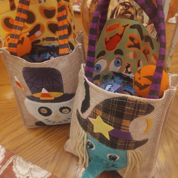 5-halloween Candy Bag Craft Kits, Craft Kits, Halloween Crafts-no GLUE ...