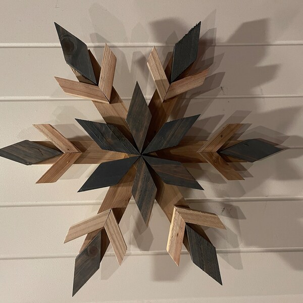 Both Plans! 3 and 2 Large Snowflakes (16") From One Picket, One Picket ...