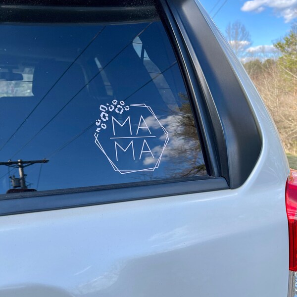 Mama Vinyl Decal | Mama Decal | Mama Car Window Decal | Cheetah Mama ...