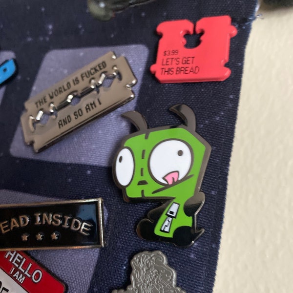 Invader Zim-gir Enamel Pin for Clothes, Backpacks and More! - Etsy