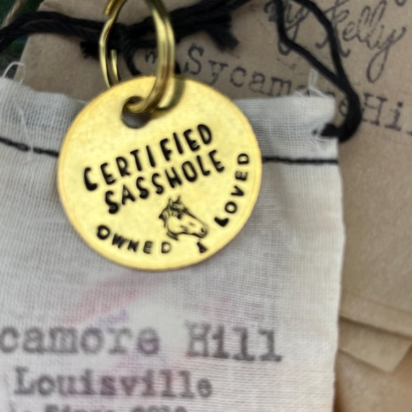 BRIDLE, HALTER or TACK Tag. Hand Stamped. Personalized Tags. Custom ...