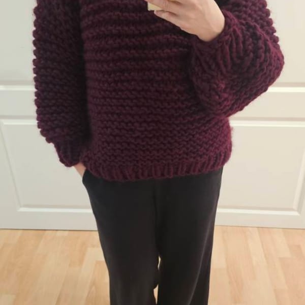 Beginner Friendly Sweater Knitting Pattern | Weekend Glow Sweater | PDF ...