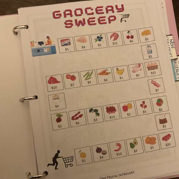 Grocery Sweep Savings Challenge Game, Printable Digital Download ...
