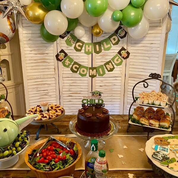 Baby Alien Baby Shower Banner - the Child is Coming Banner - the Child ...