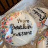 You're Freakin Awesome Sugar Cookies, Birthday Sugar Cookies, Birthday ...