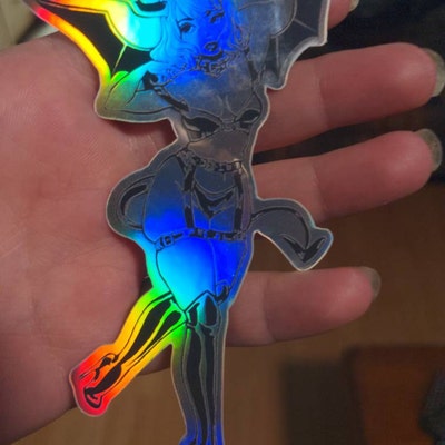 Vinyl Holographic Succubus Sticker - Etsy