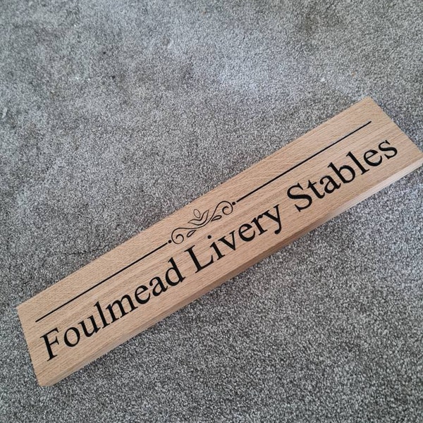 Custom Oak House Signs - Etsy UK