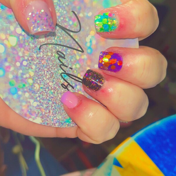 Kirsten's Trio- Sugar Fix Glitter Dip Powder, Nail Dip Powder, Sweet ...