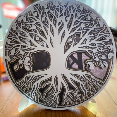 Oak, Tree 3d, Tree of Life Svg, Tree Cut File, SVG by Layers, CNC Plan ...