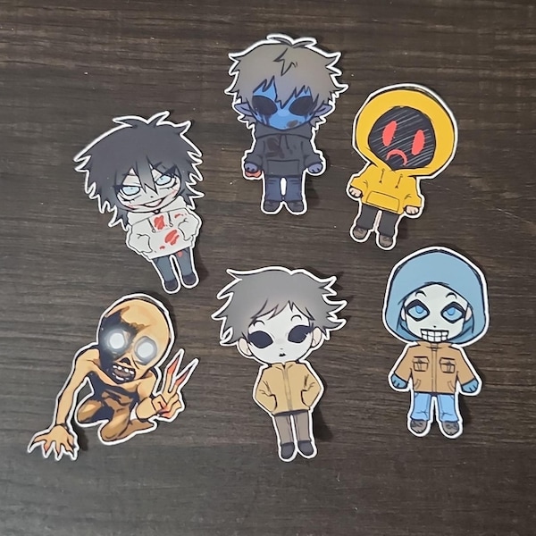 NEW Creepypasta Stickers: Jeff the Killer, Eyeless Jack, Ben Drowned ...