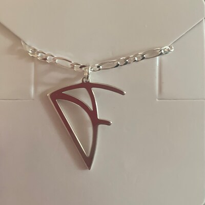 Custom Logo Necklace Logo Necklace Charm Company Logo - Etsy