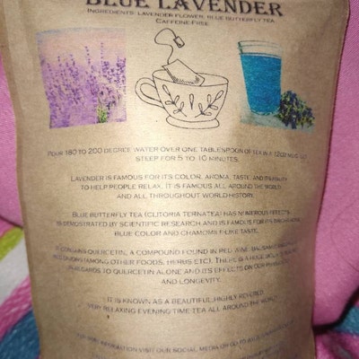Blue Butterfly Pea Flower Tea, Chocolate Mint Tea Herbal Blend - Etsy