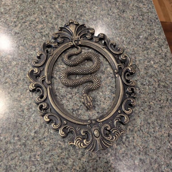 Gothic Framed Hanging Snake Wall Decor - Etsy
